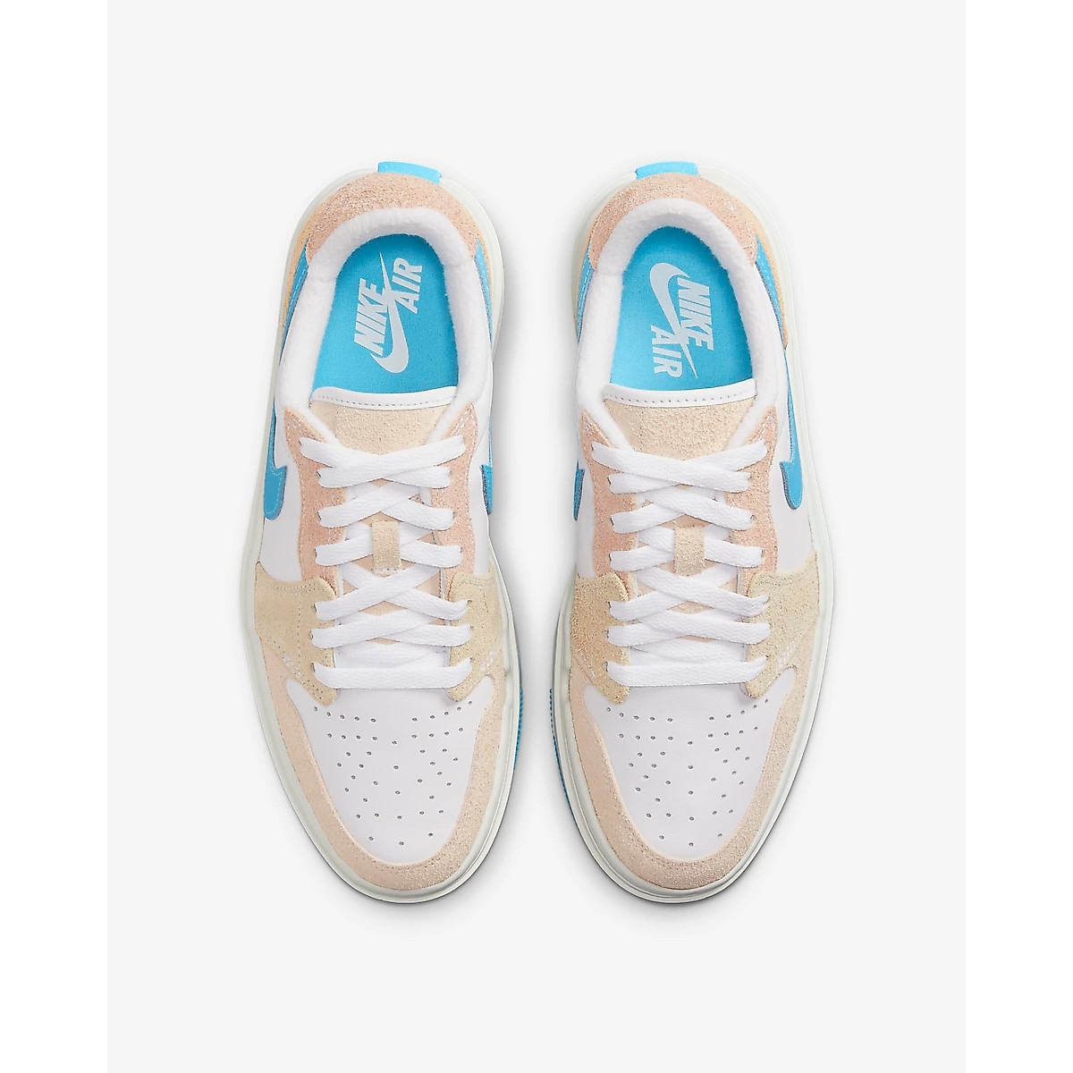 W AIR Jordan 1 Elevate Low SE - Size 5.5 US - White/Sanddrift/Baltic Blue