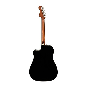 Fender Redondo Player Acoustic Guitar, with 2-Year Warranty, Jetty Black, Walnut Fingerboard