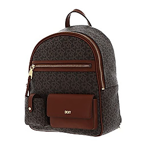 DKNY Women's Zyon Backpack Bag, Mocha/Caramel, Large