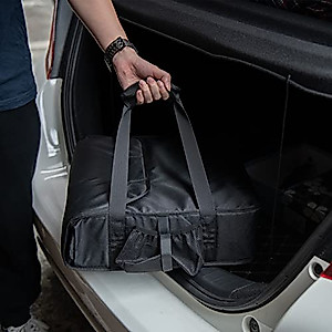 Beautyflier Pizza Bag for Delivery Insulated Pizza Carrier Food Delivery Warmer Bag for Hot or Cold Food Personal Professional Use Travel Potluck Parties, Picnic, Cookouts, Beach