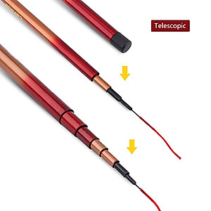 1 Pc Portable Telescopic Fishing Rod Glass Steel Hand Pole for Freshwater Fishing Casting Hard Fishing Gear(2.7M)