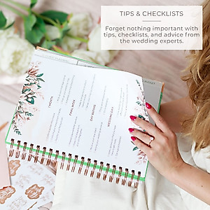 Clever Fox Wedding Planner – Wedding Book & Organizer for the Bride – Wedding Planning Binder with Pockets, Tips & Checklists – Wedding Notebook – Engagements Gift – 25.5x28cm (Mint Green)