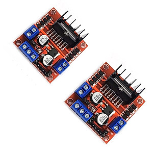 Kiro&Seeu 2PCS L298N Motor Drive Controller Board Module Dual H Bridge DC Stepper Motor Compatible with Ar-duino Electric Projects Smart Car UNO MEGA R3 Mega2560