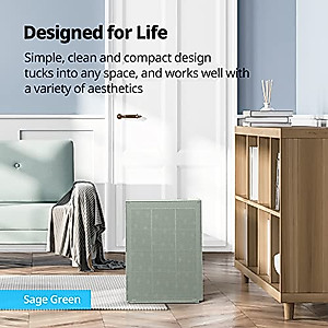 Coway Airmega 230 True HEPA Air Purifier with Air Quality Monitoring, Auto, and Filter Indicator, Sage Green