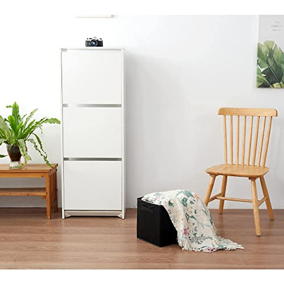 Displays by Jack Foldable Fabric Storage Bins Organizer, Collapsible Cube Containers with Handles, Great for Closet and Cubby Toy Organizers, 10.5" x 10.5" x 11"H, Set of 6, Black