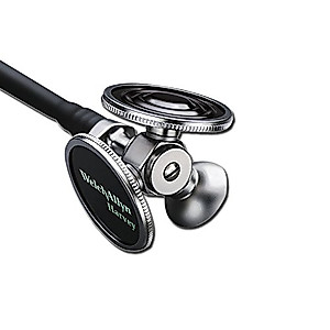 Welch Allyn 5079-321 Harvey DLX Stethoscopes, Triple Head, 28" Black