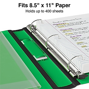 Staples 827607 1.5-Inch 3-Ring Better Binder Green (19059)
