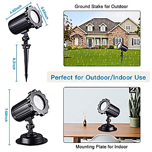 SOMKTN Snow Projector Lights-Snowfall Light Projector-Christmas Snowflake Show Projector-Waterproof Decorative Lighting Dynamic Snow Projector for Halloween, Holiday, Birthday, Wedding and Party