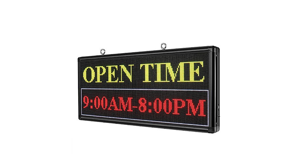 Color Trade P6 Outdoor LED Sign - Full Color, High-Res 40x18 Inches