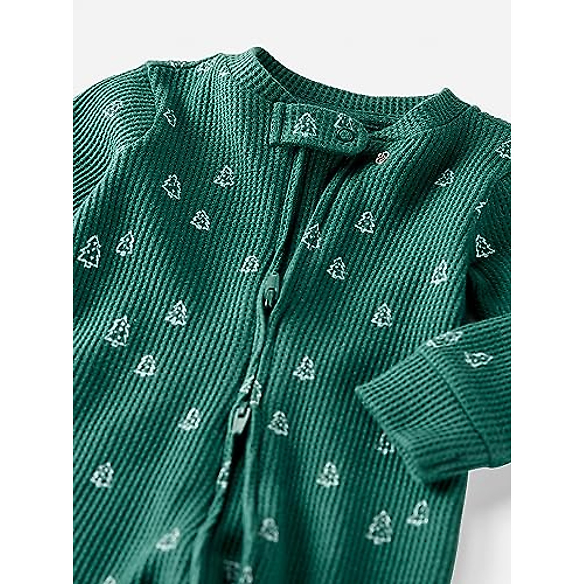 little planet by carter's unisex-baby Sleep and Play made with Organic Cotton, Green Tree, 3 Months