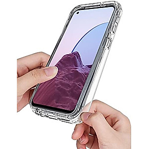 YJROP OnePlus Nord N20 5G Case: Crystal Clear Full-Body Rugged Hybrid Bumper with Tempered Glass Screen Protector