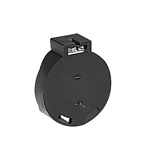 uxcell 4 Pcs CR/LIR2450 Horizontal Coin Button Battery Holder Black Container Case