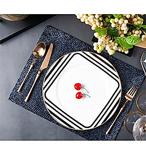 Sweden Square Cutlery Set Kitchen Catering Utensils Bone Plate Bowl Plate Restaurant Combination