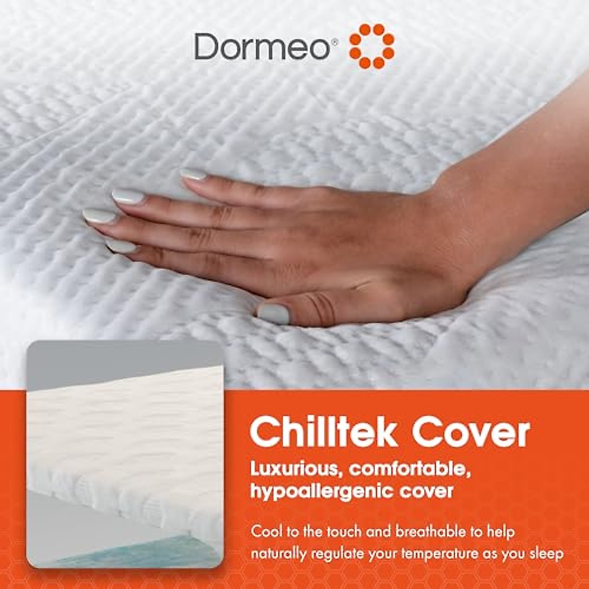 Dormeo Recovery 10" Twin XL Mattress with Signature Recovery Foam™ and Pressure Relieving OctaspringⓇ Technology, Medium Firm - 80” L x 38” W x 10” H