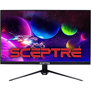 Sceptre IPS 27" QHD 2560 x 1440p LED Monitor DisplayPort HDMI up to 165Hz AMD FreeSync Premium 99% sRGB Build-in Speakers, Machine Black 2021 (E275B-QPT168)