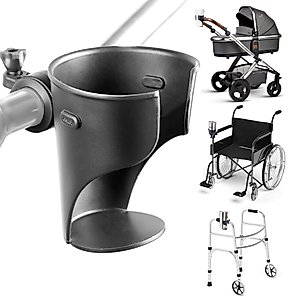 Bike Cup Holder by Delta Cycle - Expanding Beverage Cup Holder for Bike Handlebar - Universal Bike Drink Holder, Stroller Cup Holder, or Walker Cup Holder - Tool-Free Installation