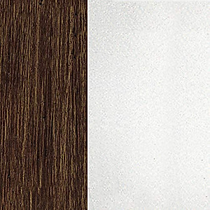 Amazon Brand – Rivet Modern Wood Scandinavian-Inspired Ceiling Pendant Fixture with Light Bulb - 15.25 x 15.25 x 9 Inches, White Metal with Walnut Finish