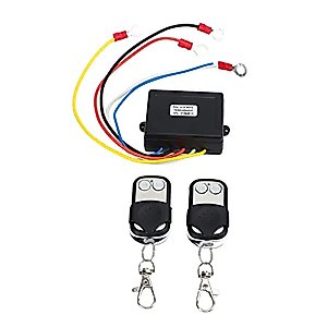 Winch Wireless Remote,KIMISS 12V 24V Wireless Winch Remote Control Switch Receiver Kit Universal for Truck ATV SUV