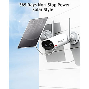 DEKCO Security Cameras Wireless Outdoor - 2K Solar Security Camera for Home Security, Two-Way Audio, Smart Human Detection, Simple Setup, Night Vision WiFi Camera Outdoor