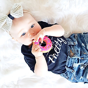 Silli Chews Pizza Toy Baby Teether - Silicone Teething Toy for Babies | Funny Baby Gift Best Sensory Toys for Infants Toddlers and Kids (Oral Motor Aid) Favorite Silly Chew Toy