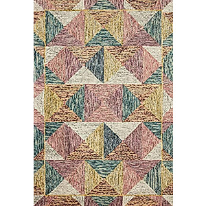 Loloi II Spectrum Collection SPE-01 Silver/Fiesta, Contemporary 7'-9" x 9'-9" Area Rug