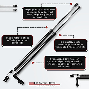 Lift Supports Depot Qty (2) Compatible with Nissan Rogue 2014 To 2020 Liftgate Lift Supports without Power Gate. (Does NOT Fit Select & Sport)