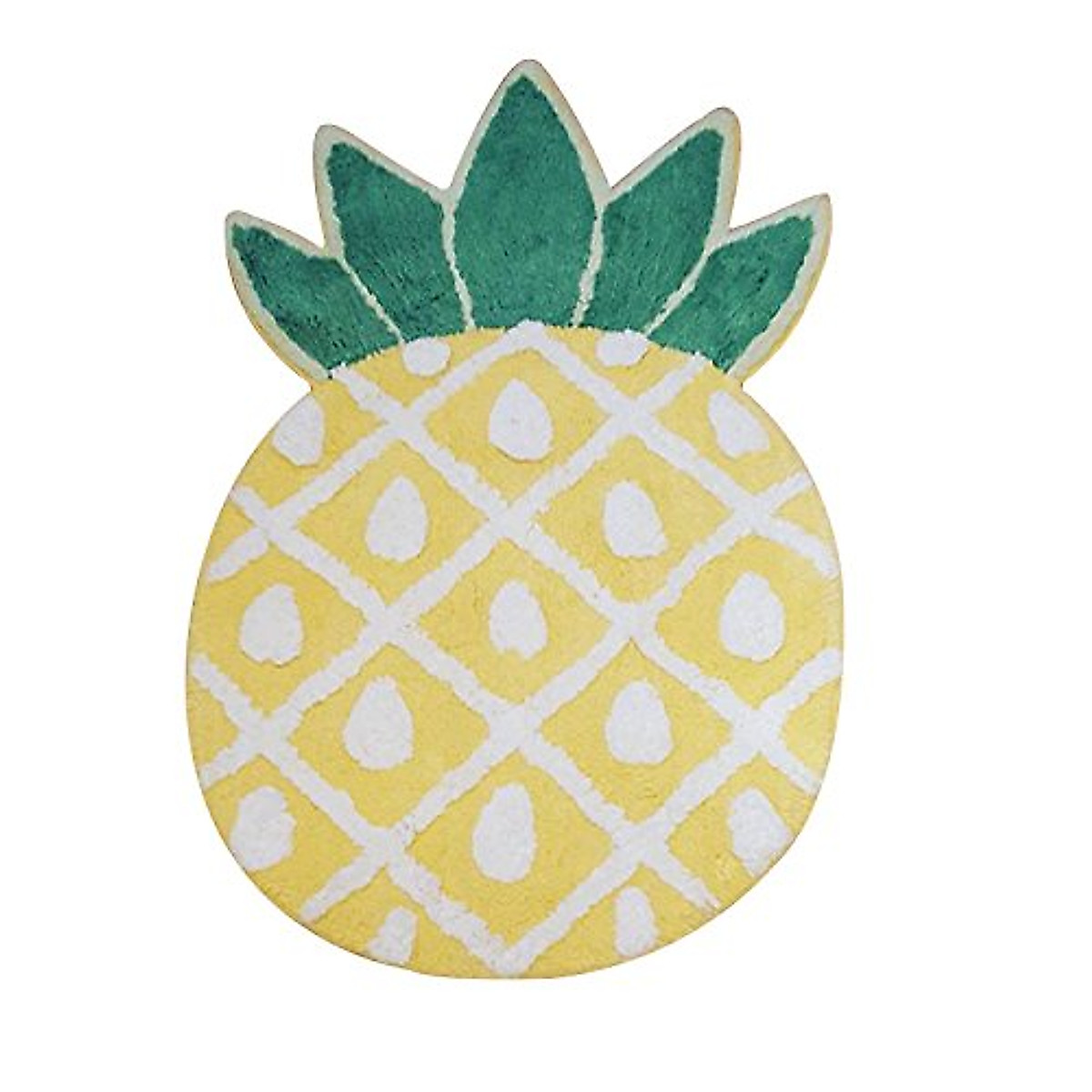 YOUSA Pineapple Area Rug for Living Room Pineapple Shaped Door Mat (39.3''x23.2'')
