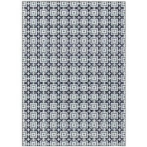 Dalyn Rugs Indoor/Outdoor Marlo MO1 Blue Washable 8' x 10'