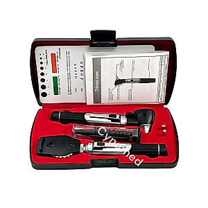 BLACK OTOSCOPE SET -LED Otoscope/School Kit-CYNAMED