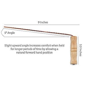 On The Fly Dowsing Kit with Pure Copper Rods and Rose Quartz Pendulum | to Start | Wooden Handles | Paranormal, Underground Resources, Answers to Questions | Made in USA