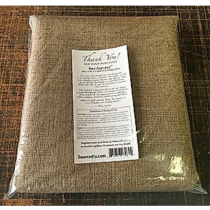 Burlapper Burlap Jute Fabric, 40 Inch x 5 Yards, 12 oz Decorator Quality