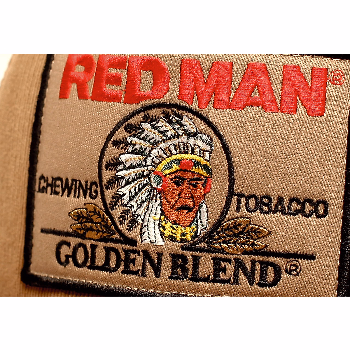Red Man Chewing Vintage Patch Hat (1990s) Redman Retro Classic Snapback Cap