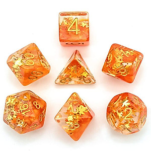Four Seasons Dice Autumn Dice DND for Dungeons and Dragons(D&D) Role Playing Game(RPG) MTG Pathfinder Table Game Dice (Fall Dice)