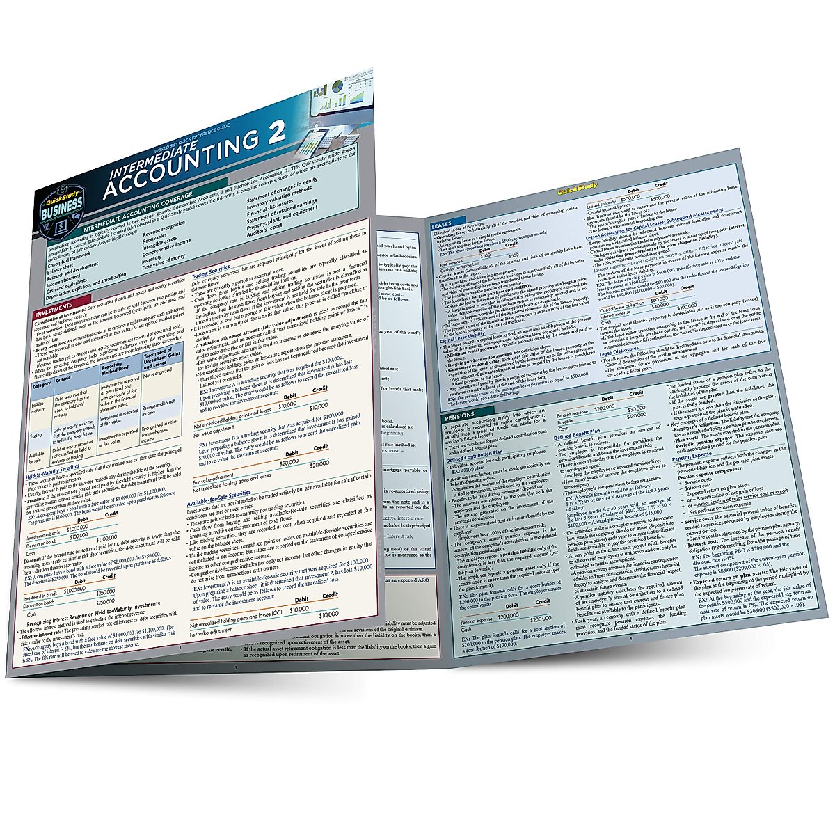 Intermediate Accounting 2: a QuickStudy Laminated Reference Guide (Quickstudy Reference Guide)