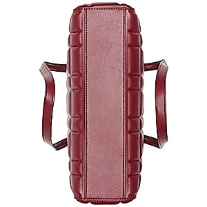 Calvin Klein Noa Top Zip Tote, Port Embossed Grid