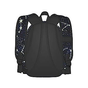 Glow in the dark constellations Adult Leisure Backpack Student Backpack Laptop Backpack For women men School Shoulder Bag Bookbag for Travel Daypack halloween decor