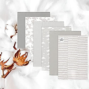 Baby Burp Cloths - 6 Pack Large 100% Cotton - Washcloths Double Layered Absorbent Burping Cloth Extra Absorbent Baby Burp Cloth Extra Soft for Boys and Girls