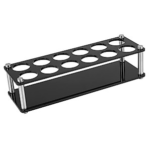 JUMYNOOY 12-Hole Acrylic Cup Holder, Shot Glass Holder, Shot Glasses Organizer, Beer Wine Glass Holder Acrylic Wine Glass Holder