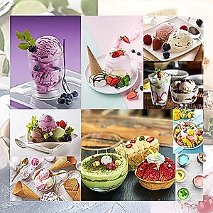 PreAsion 110V Ice Cream Blender Maker Mixer Stir Machine Auto Swirl Ice Cream Shaker Blender Mixer Soft Ice Cream Blender Yogurt Blending Mixer Machine 3400r/min,3 Hand Cups
