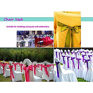 ATRBB 25 Yards 2 inches Satin Ribbon for Wedding,Handmade Bows and Gift Wrapping (Dark Gold)