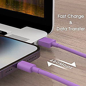 [Apple MFi Certified] iPhone Charger, 6Pack(3/3/6/6/6/10 FT) Lightning Cable Apple Charging Cable Fast Charging High Speed USB Cable Compatible iPhone 14/13/12/11 Pro Max/XS MAX/XR/XS/X/8-multicolor