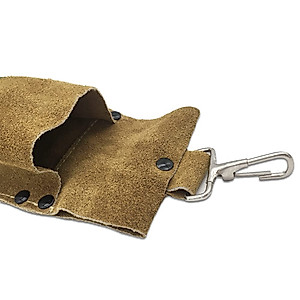 Leather Welding Rod Bag,Leather Rod Holder Welding Electrode Storage Can Welding Tools Rod Bag