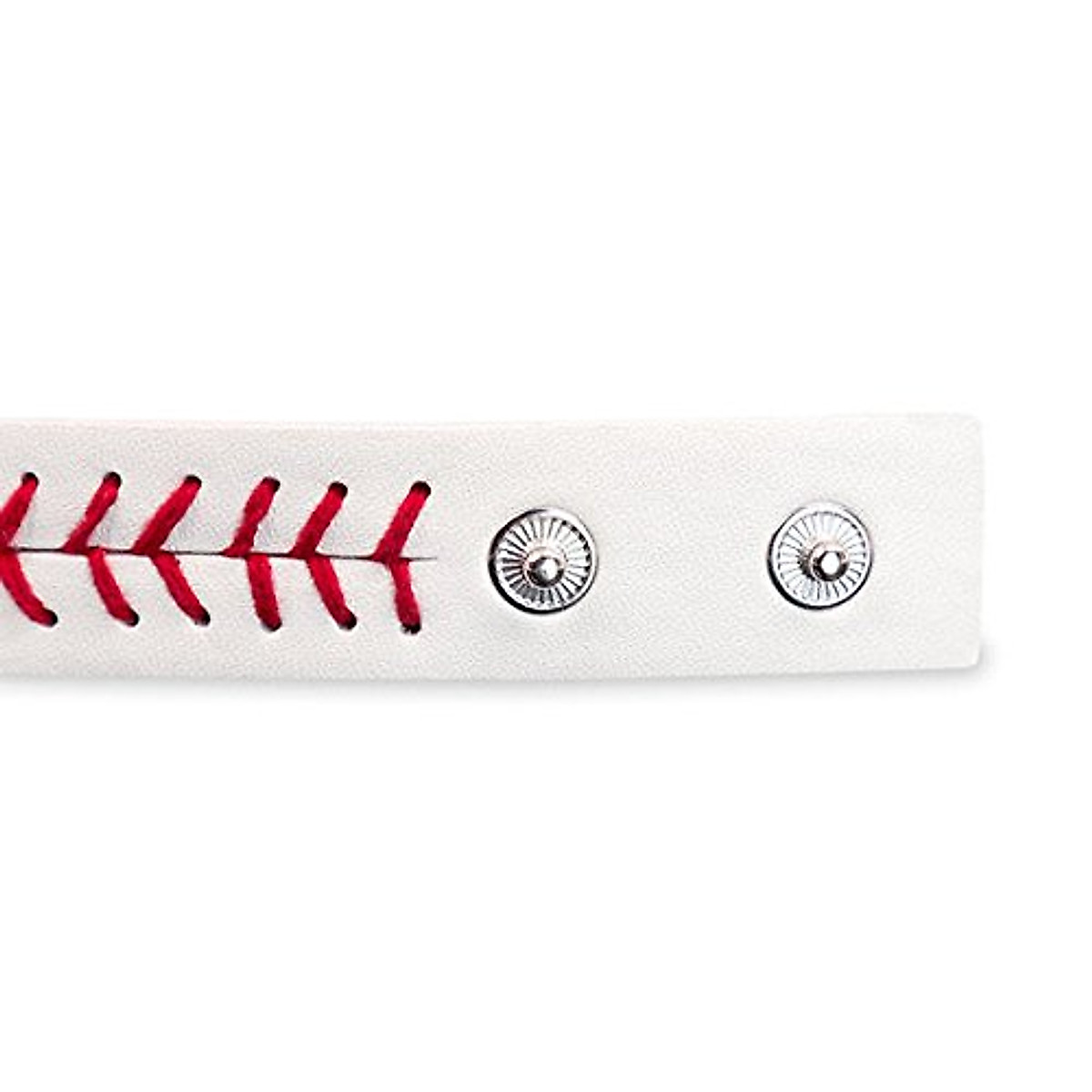 ChalkTalkSPORTS Authentic Baseball Leather Bracelet | Baseball Jewelry