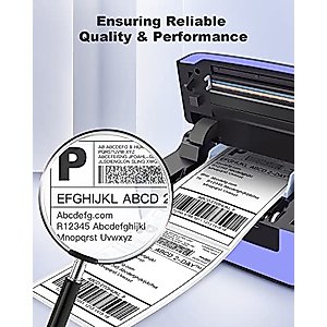 POLONO Shipping Label Printer, PL60 4x6 Label Printer for Shipping Packages, Direct Thermal Printer, Compatible with Windows, Mac, Linux, Widely Use for Shopify, Ebay, Amazon, UPS, FedEx, Etsy
