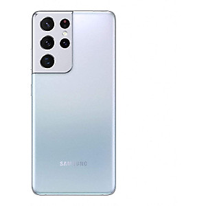 SAMSUNG Galaxy S21 Ultra 5G Factory Unlocked Android Cell Phone 128GB US Version Smartphone Pro-Grade Camera 8K Video 108MP High Res, Phantom Silver