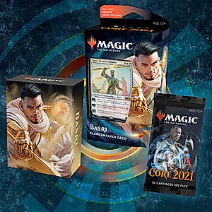 Magic: The Gathering Basri Ket, Devoted Paladin Planeswalker Deck | Core Set 2021 (M21) | 60 Card Starter Deck