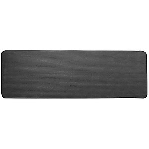Signature Fitness All Purpose 1/2-Inch Extra Thick High Density Anti-Tear Exercise Yoga Mat with Carrying Strap, Black