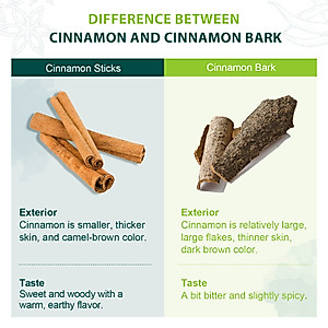 Soeos Cinnamon Sticks, 16 oz (Pack of 1), Cinnamon, Ground Cinnamon, Cinnamon Sticks, 100% Raw, Non-GMO, Kosher Certified, Cinnamon Seasoning Spice for Coffee, Baking, Cooking and Beverages