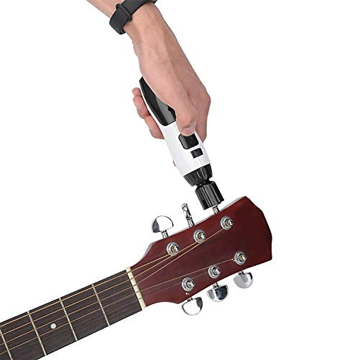 3 in 1 Electric Guitar String Winder Restringing Tool Strings Cutter Bridge Pin Puller for Guitar Bass Banjo Performance Accessories