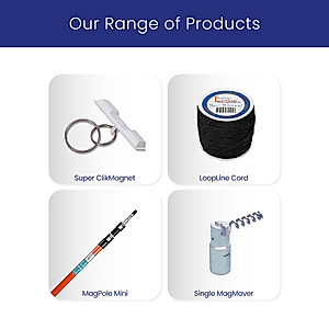 Clik-Clik Systems Dual Magmover Magnet Movers to Attach Magnet Hooks to Hang Ceiling Décor, Office Signs, Banners and More, 3.5" x 7", Silver